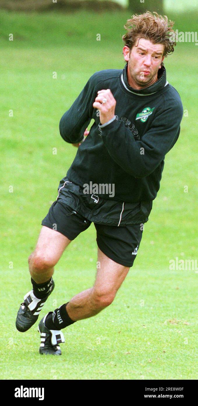 HIBS TRAINING. FRIDAY 30/7/99 New signing Matthias Jack trains with his ...