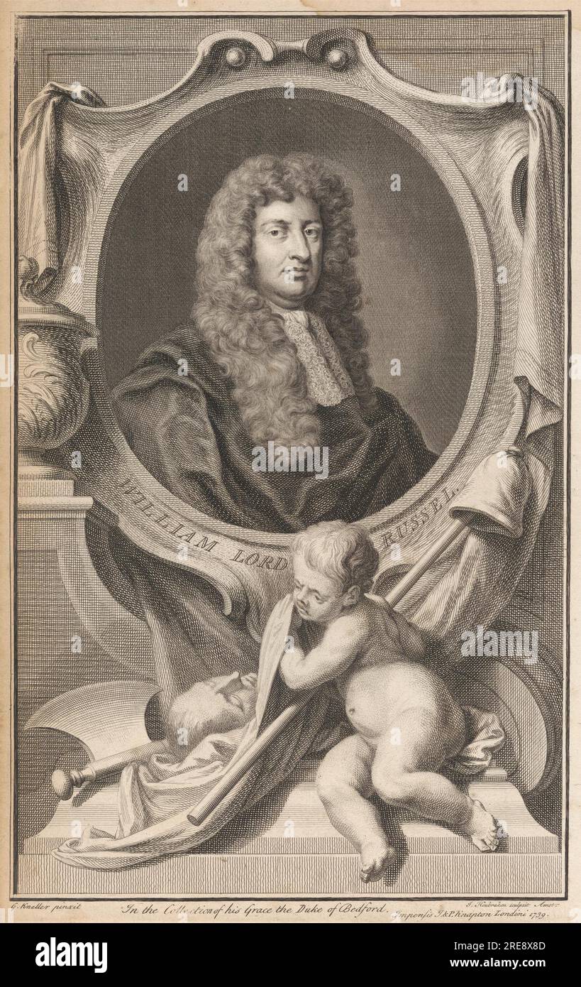 William Lord Russel 1739 by Jacobus Houbraken Stock Photo - Alamy