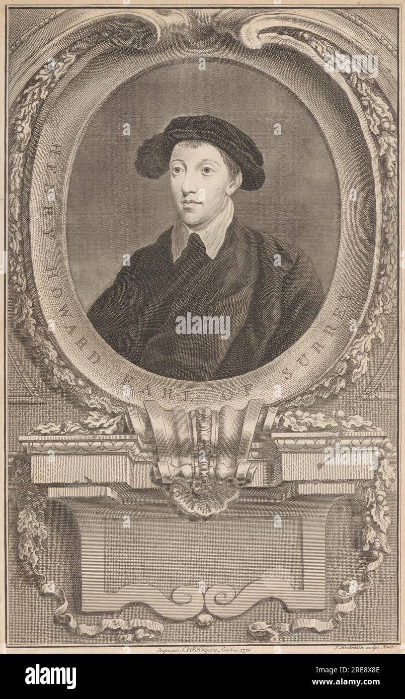 Henry Howard Earl of Surrey 1750 by Jacobus Houbraken Stock Photo - Alamy