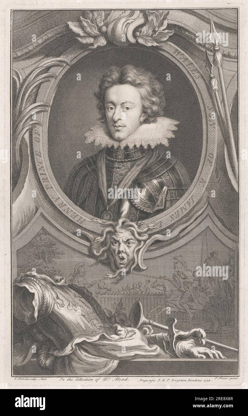 Henry Prince of Wales, Son of King James I 1738 by Jacobus Houbraken ...