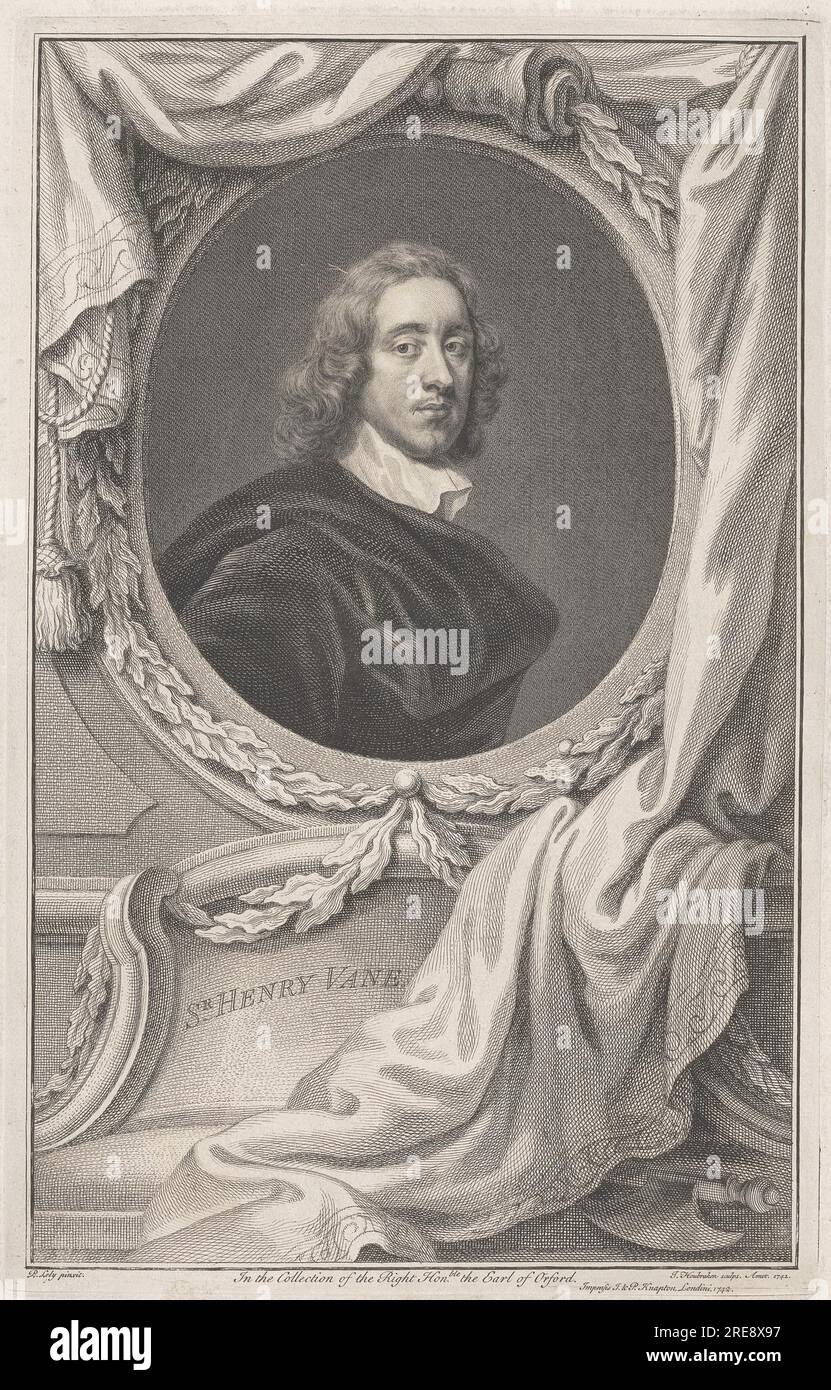 Sir Henry Vane 1742 by Jacobus Houbraken Stock Photo - Alamy