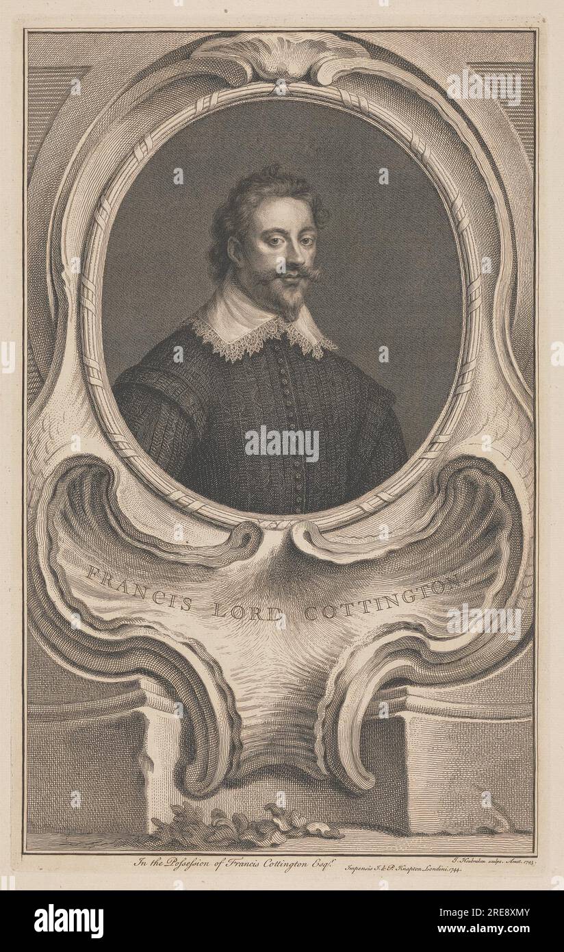 Francis Cottington, first Baron Cottington 1744 by Jacobus Houbraken ...
