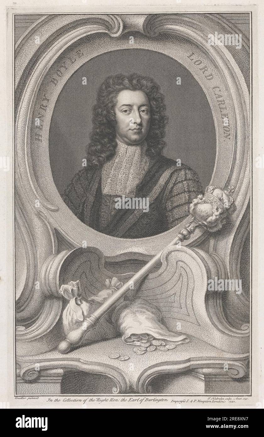 Henry Boyle, Lord Carleton 1741 by Jacobus Houbraken Stock Photo - Alamy