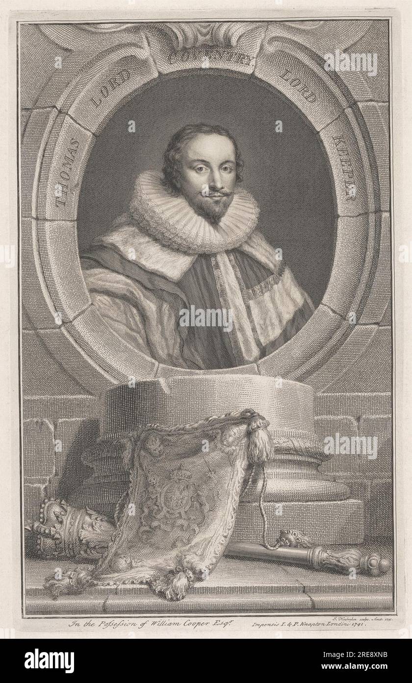Thomas Coventry, first Baron Coventry 1741 by Jacobus Houbraken Stock ...