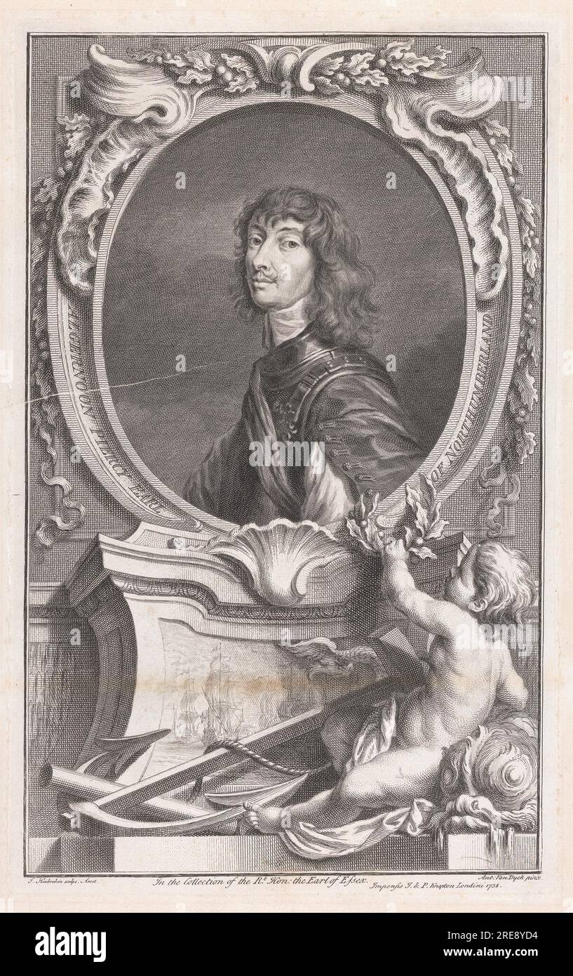 Algernon Percy, Earl of Northumberland 1738 by Jacobus Houbraken Stock ...