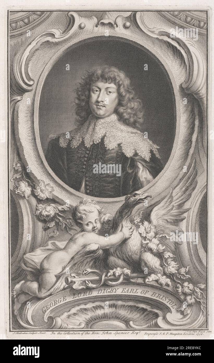 George Lord Digby Earl of Bristol 1738 by Jacobus Houbraken Stock Photo ...