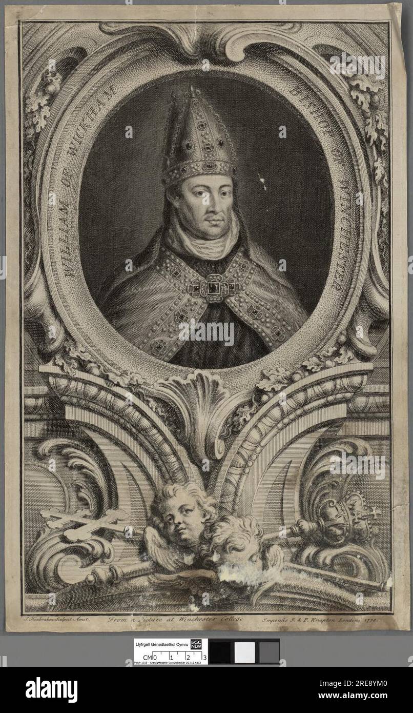 William of Wickham 1738 by Jacobus Houbraken Stock Photo - Alamy