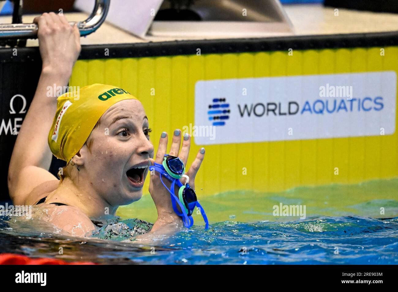 Fukuoka Japan 26th July 2023 Mollie Ocallaghan Of Australia Reacts
