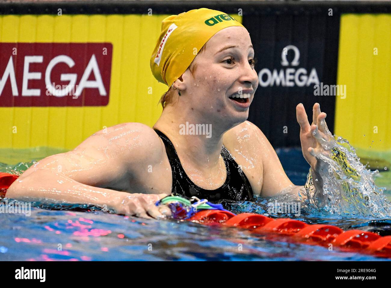 Fukuoka Japan 26th July 2023 Mollie Ocallaghan Of Australia Reacts