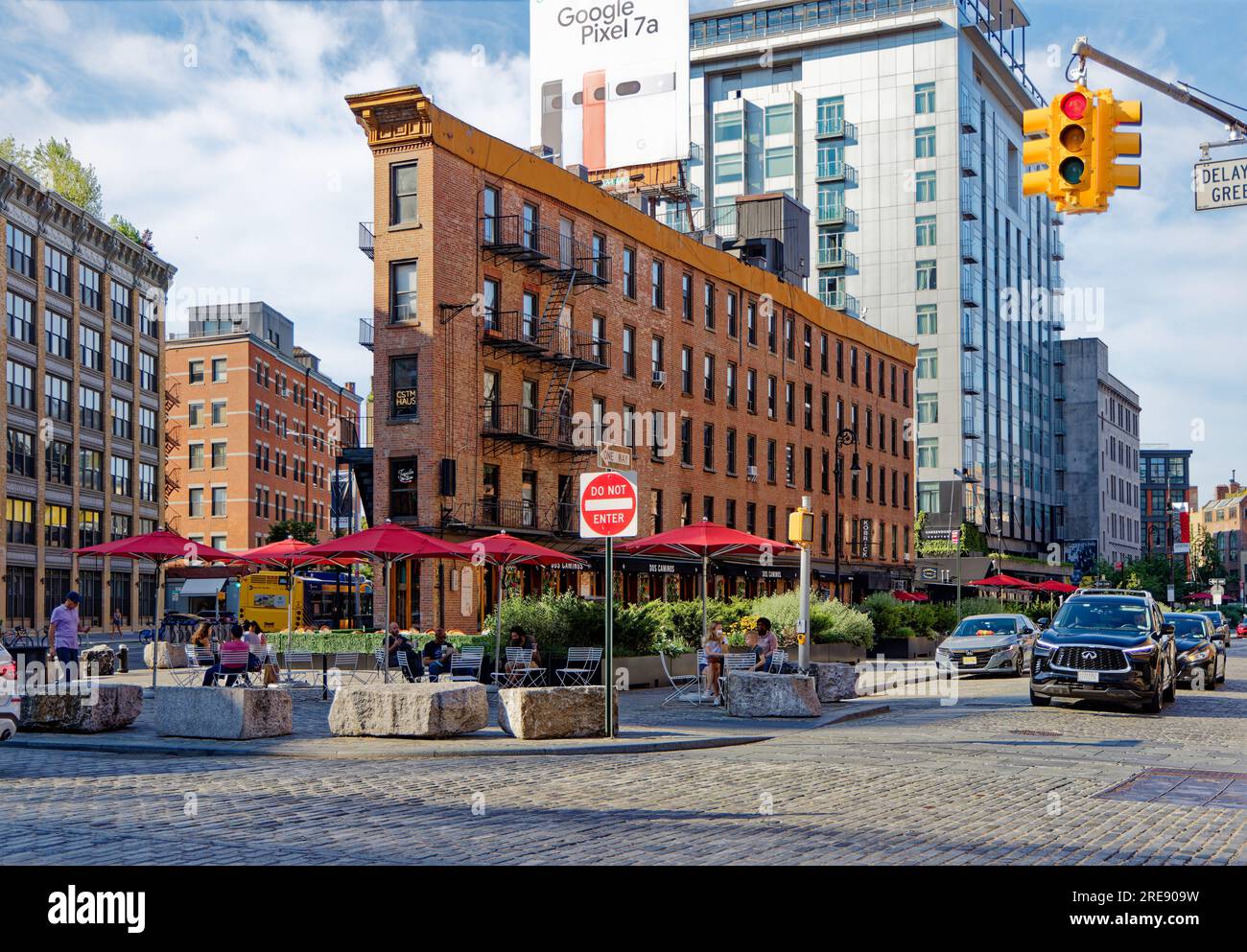 The Herring Building, at the intersection of NYC’s Hudson Street, Ninth ...