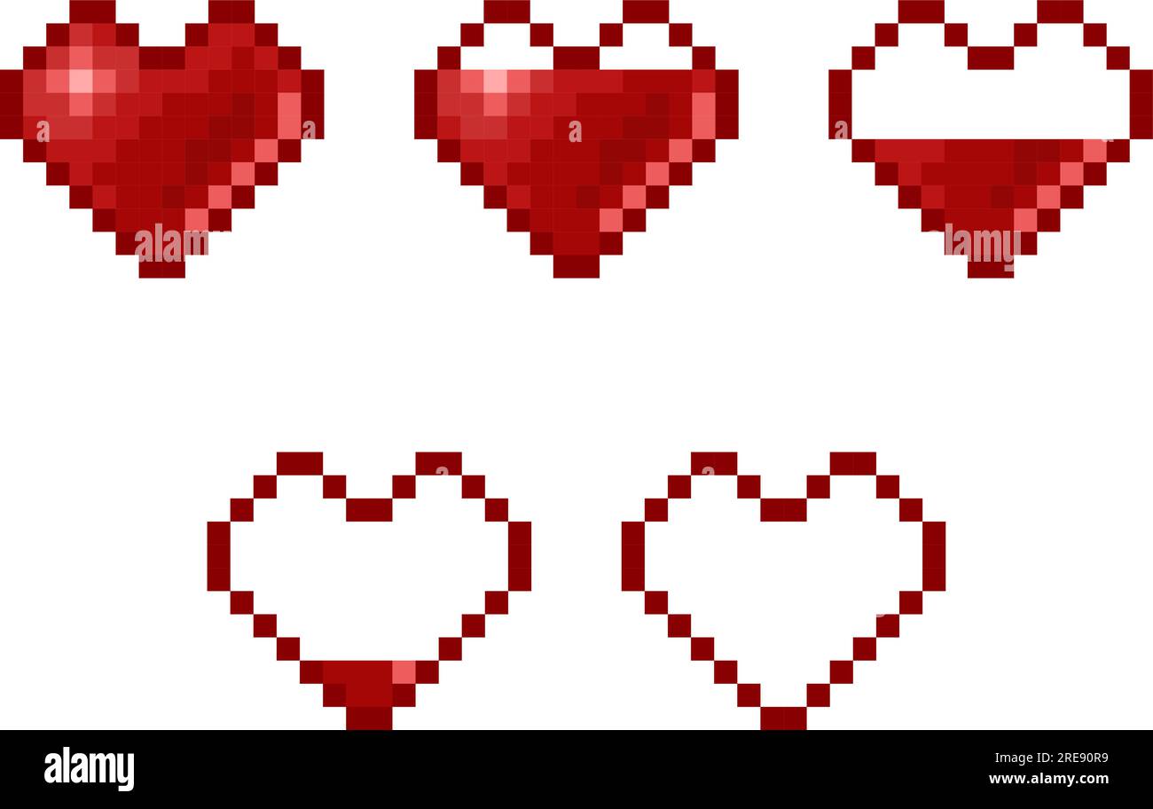 Pixel Heart Image Of Meter