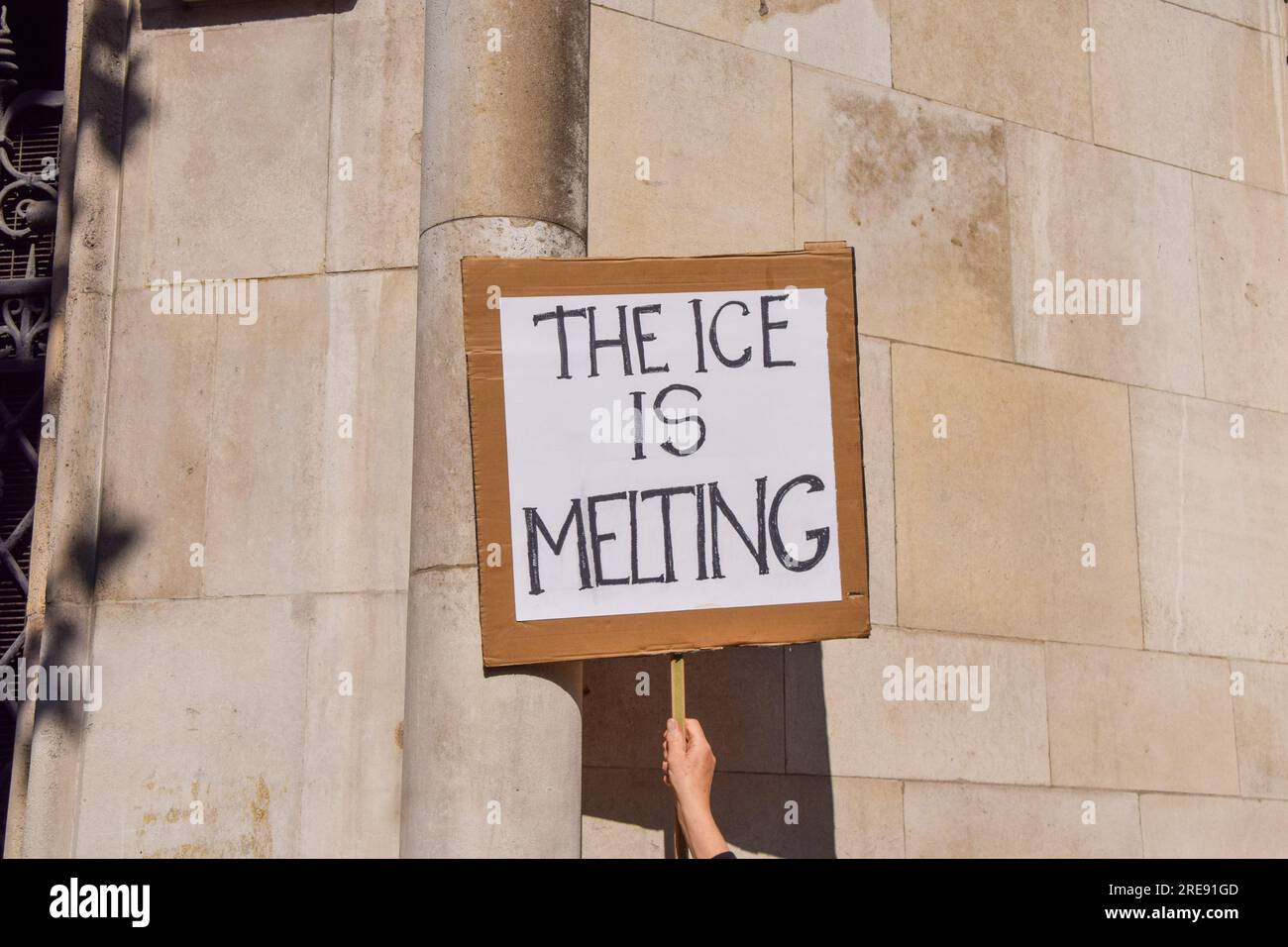 London, UK. 26th July 2023. Protesters gathered outside the Royal ...