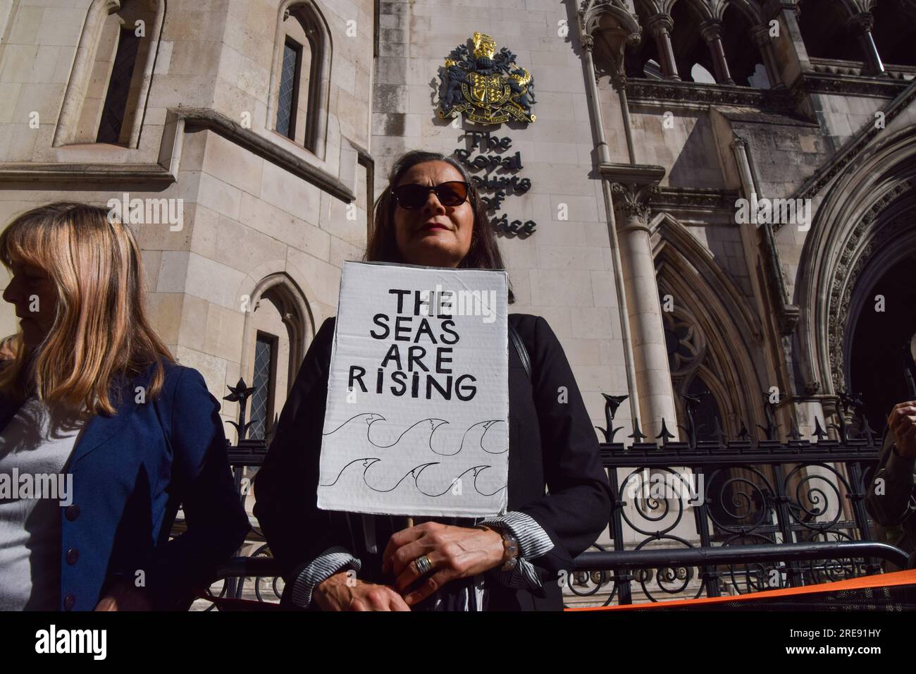 London, UK. 26th July 2023. Protesters gathered outside the Royal ...