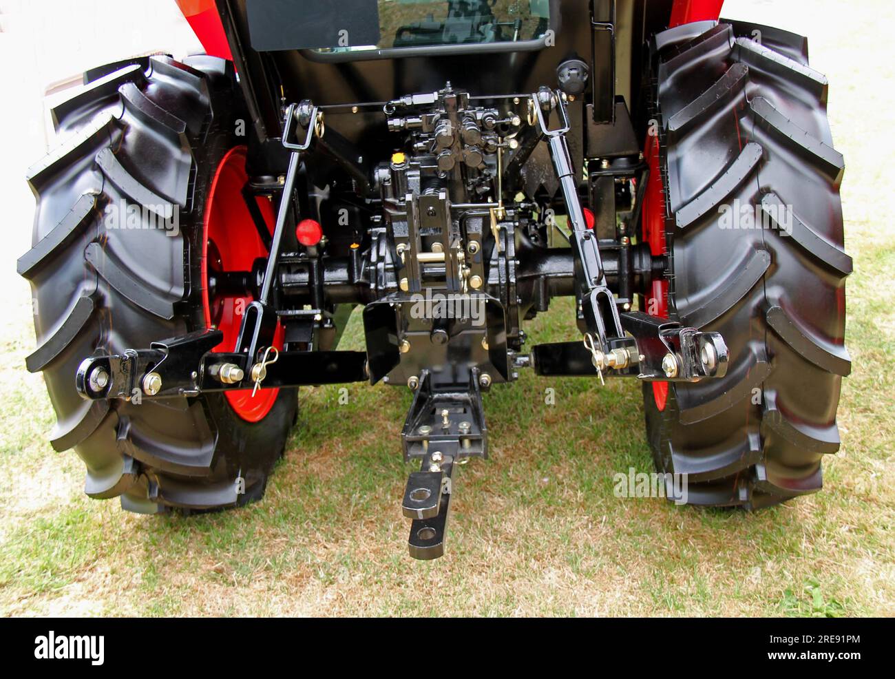 The Mechanical Equipment at the Rear of a Farm Tractor Stock Photo - Alamy