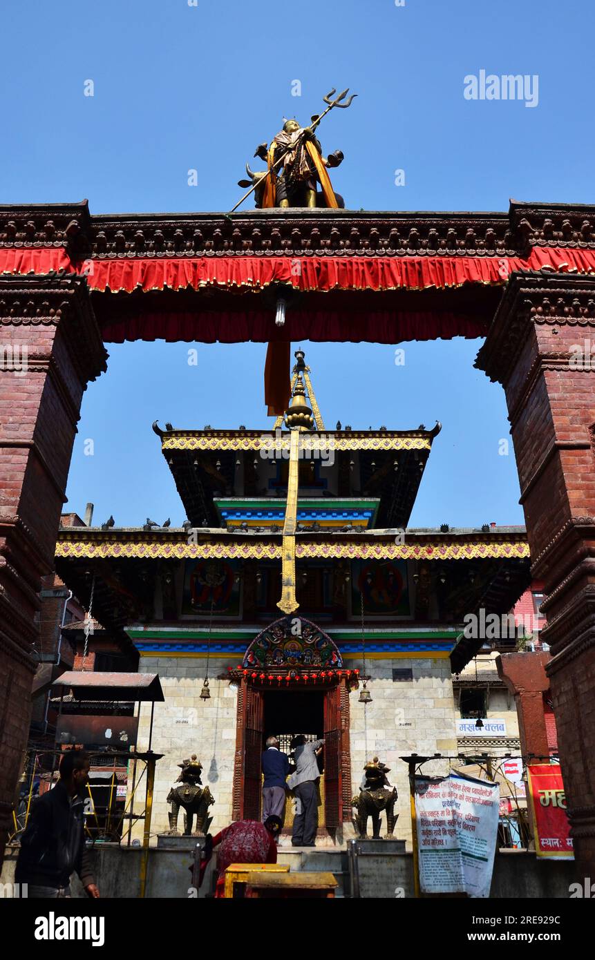 Ancient hindu nepali deities nepalese god and goddess Shiva Rudra in ...