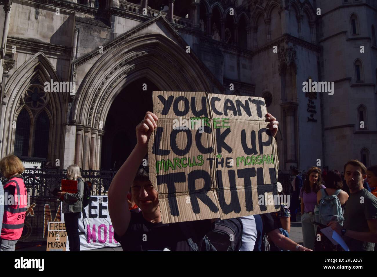 London, UK. 26th July 2023. Protesters gathered outside the Royal ...