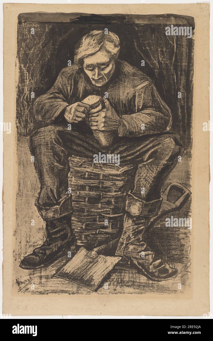Title: A Workman's Meal-Break Artist: Vincent van Gogh Date: 1882 ...