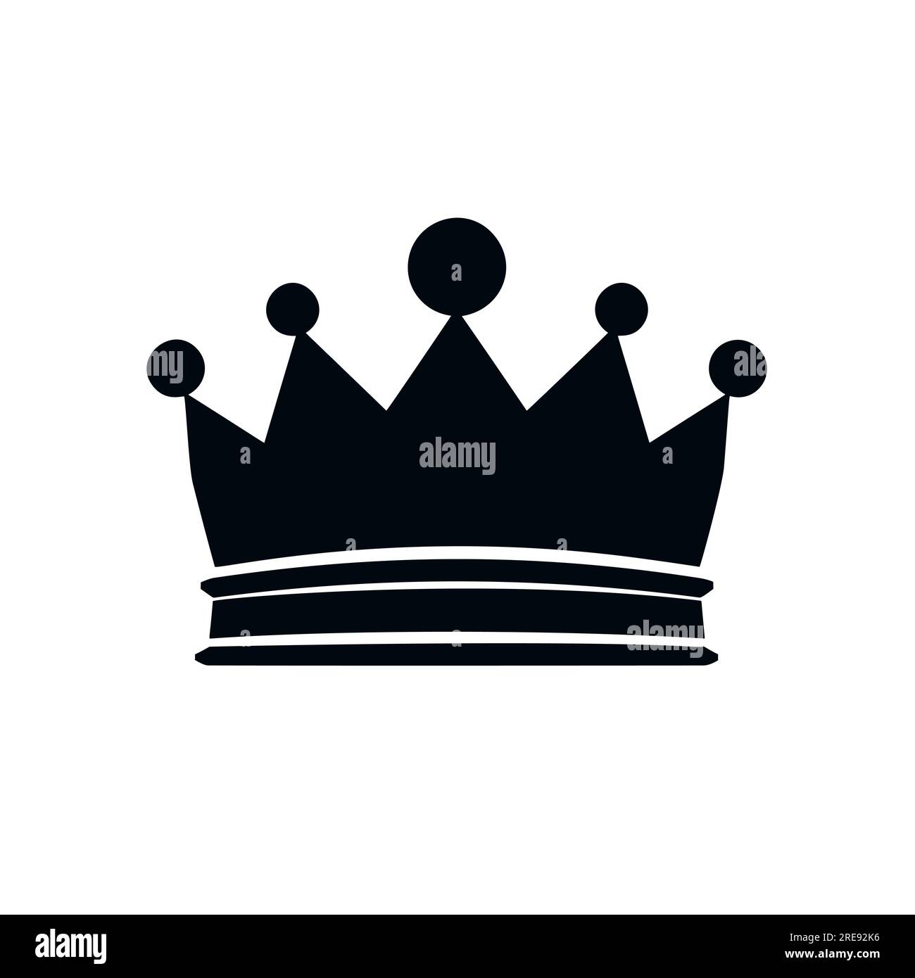 Crown Icon in trendy flat style isolated on grey background. Crown ...