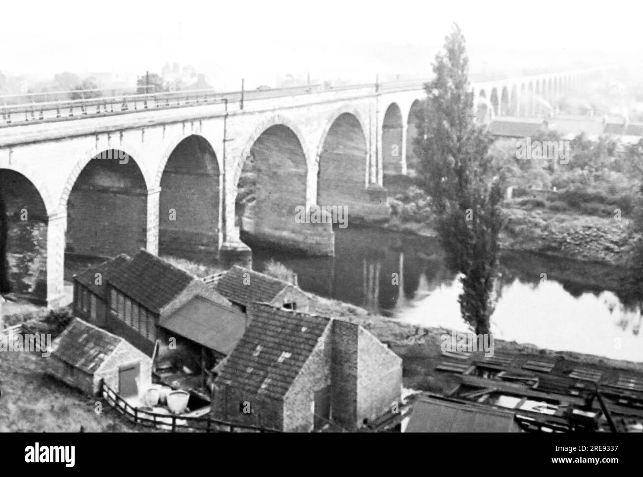 Yarm Railway Viaduct, Victorian period Stock Photo - Alamy