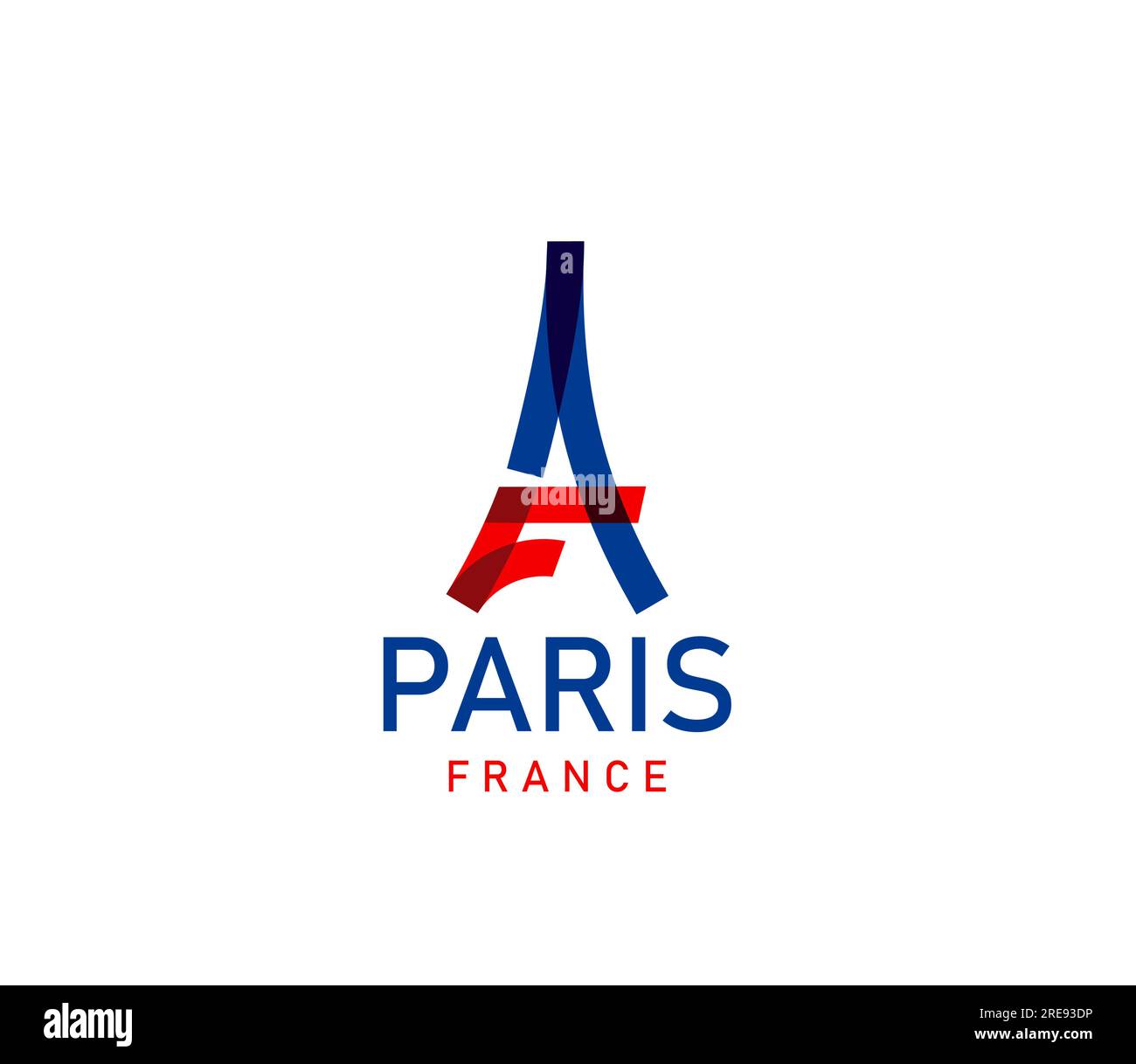 Paris Eiffel Tower icon of french city tours. Vector travel landmark of ... Paris Eiffel Tower icon of french city tours. Vector travel landmark of ...