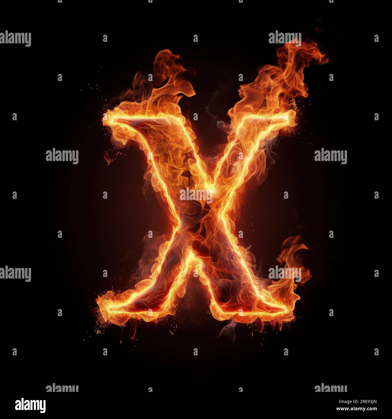 Letter X Fire