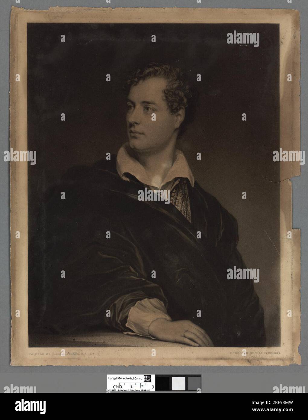 George Gordon Noel Byron, 6th Baron Byron circa 1824 by Thomas Goff ...