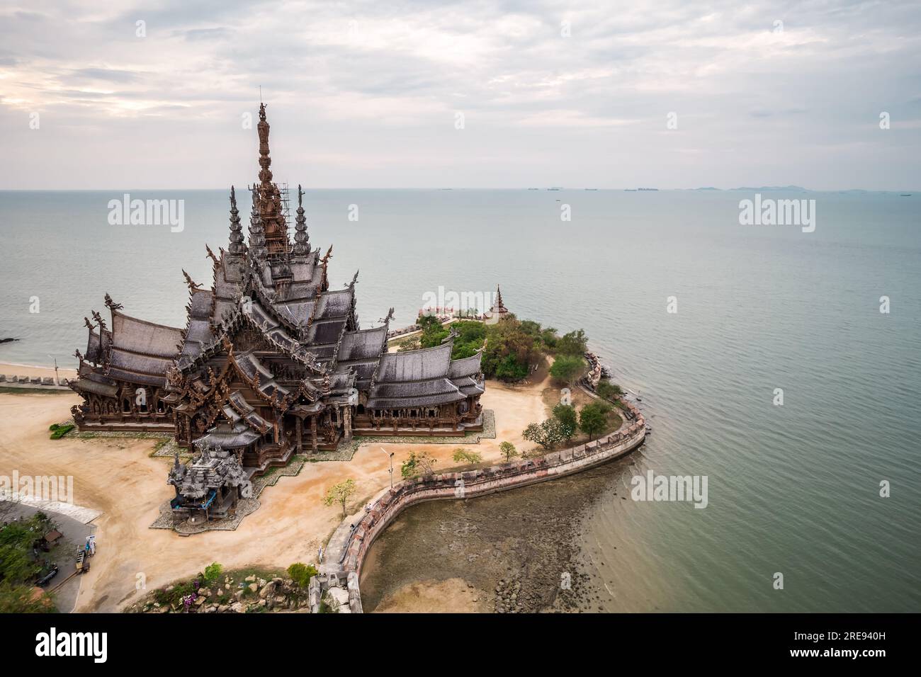 Aerial view of the Thailand landmarks Stock Photo - Alamy