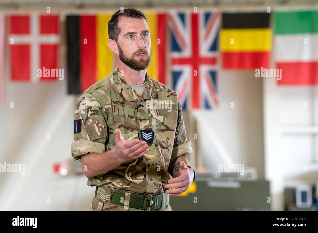 Unit Movement Officer Sergeant Liam Maitland, who is deployed with the ...
