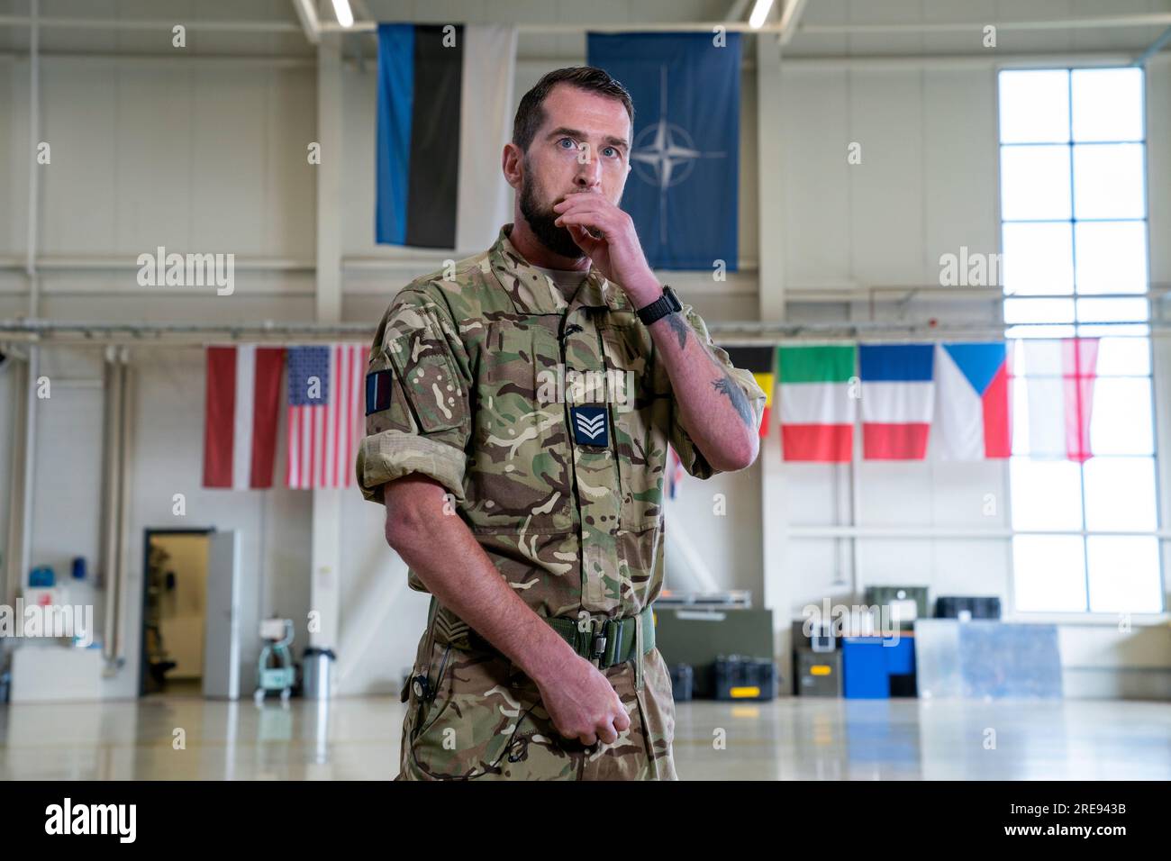 Unit Movement Officer Sergeant Liam Maitland, who is deployed with the ...