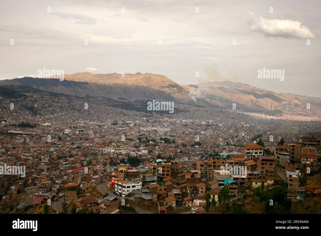 Panoramic view of the city of Cusco, city of the Andes in Peru Stock ...