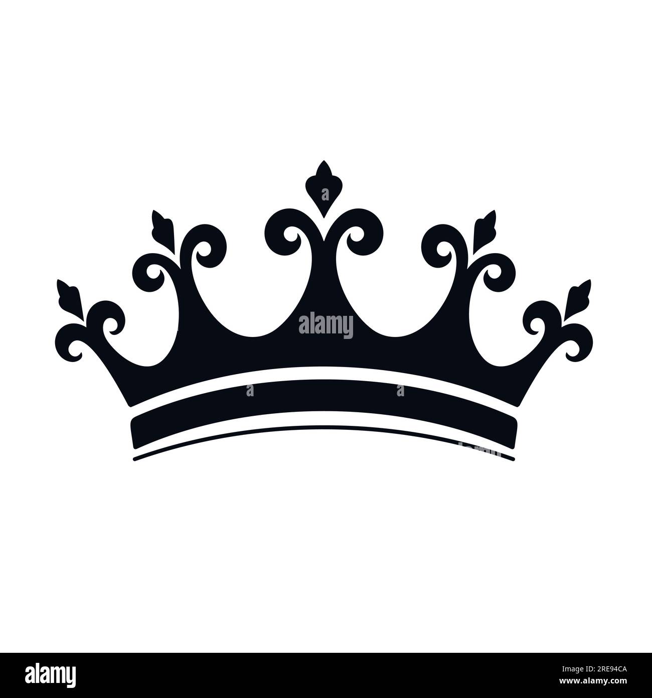 Crown Icon in trendy flat style isolated on grey background. Crown ...