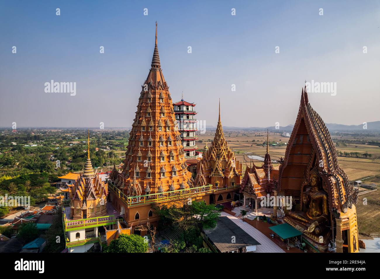 Aerial view of the Thailand landmarks Stock Photo - Alamy