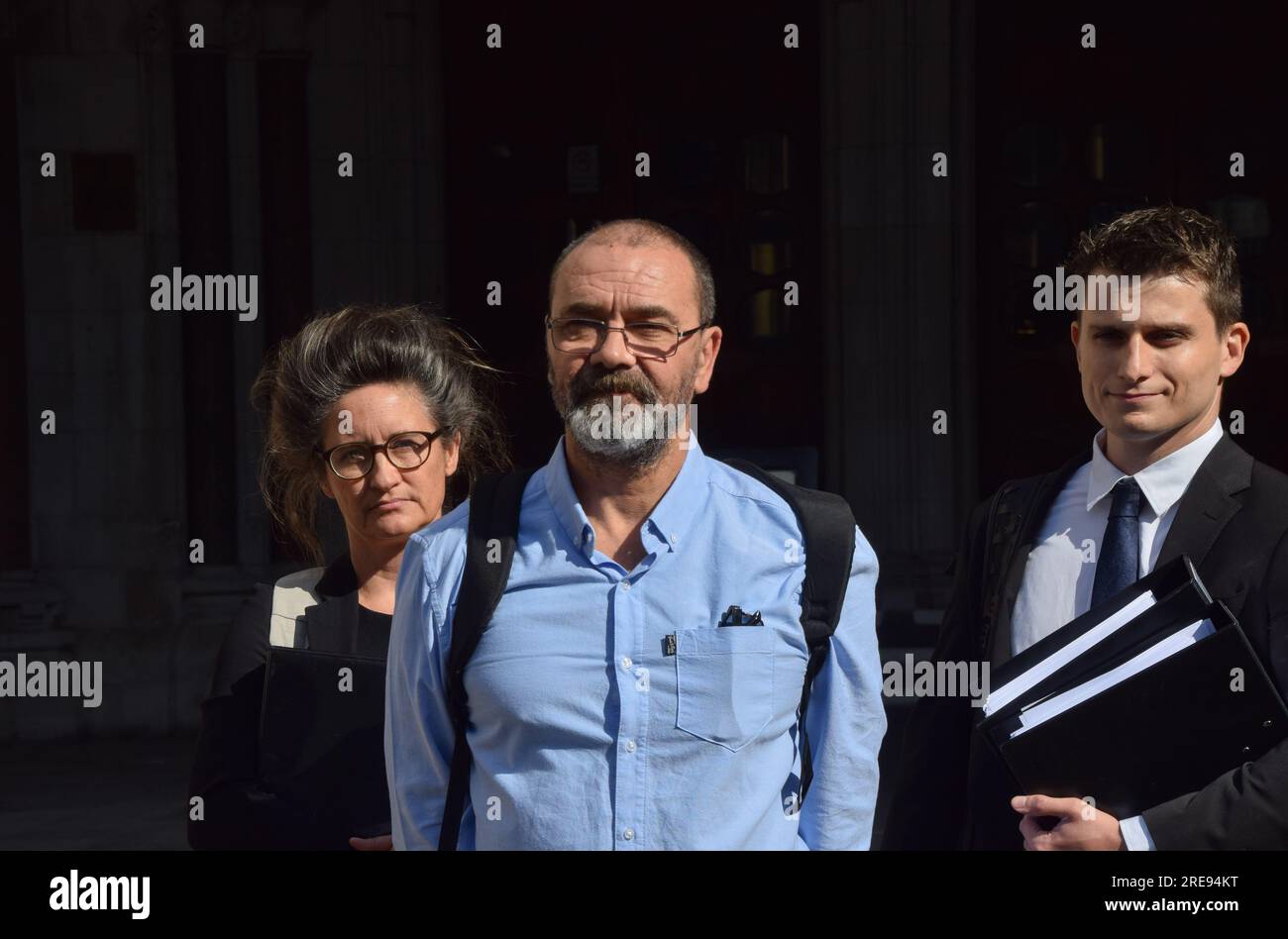 London, UK. 26th July 2023. Andrew Malkinson arrives at Royal Courts Of ...