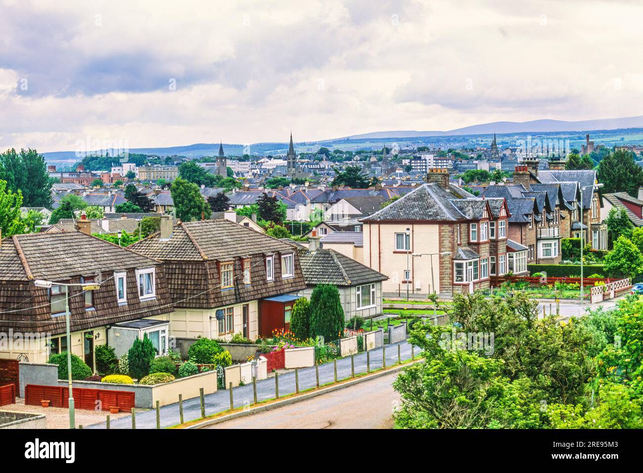 Residential area in Inverness at Scotland Stock Photo - Alamy