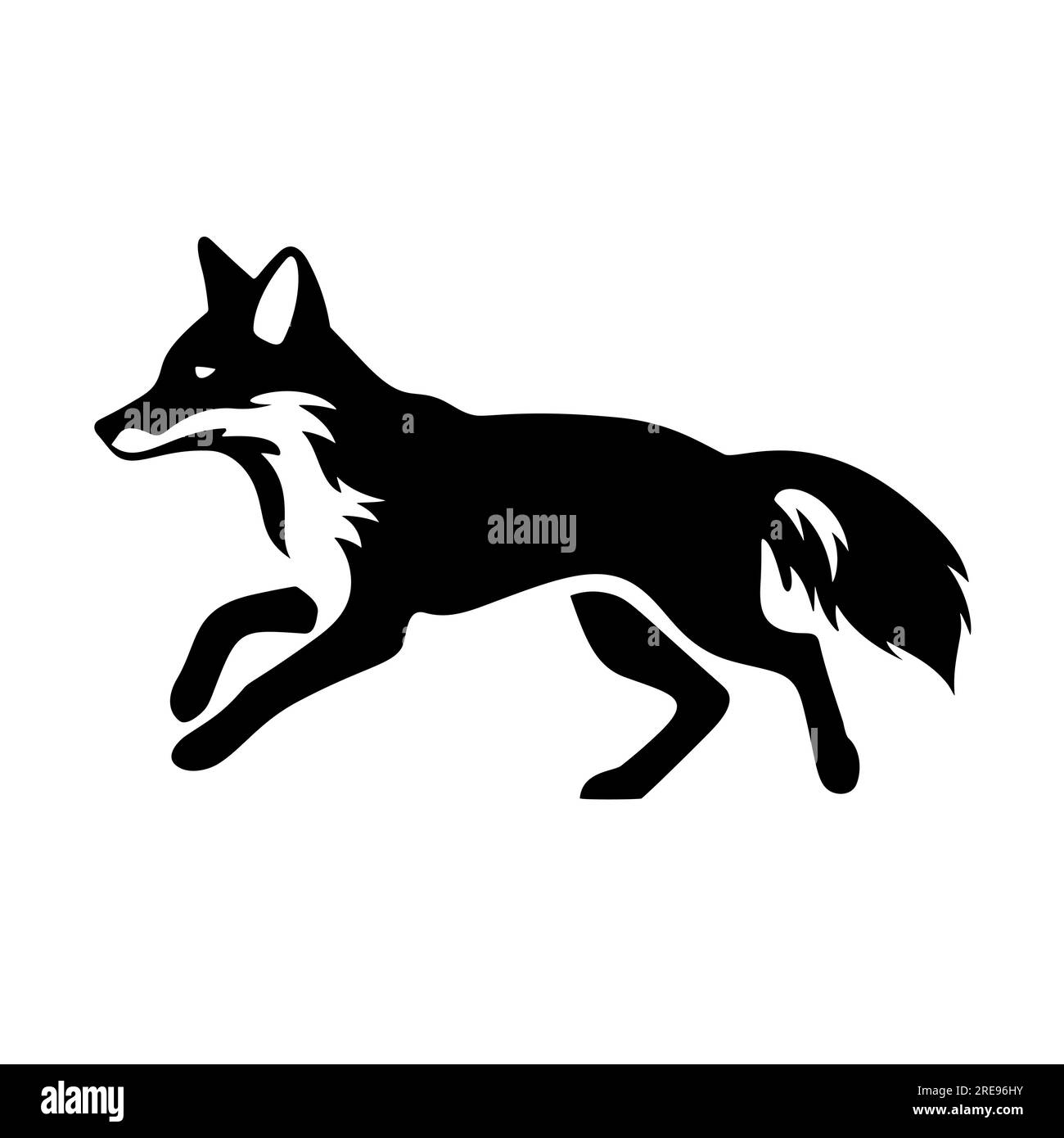 Jumping Fox Silhouette