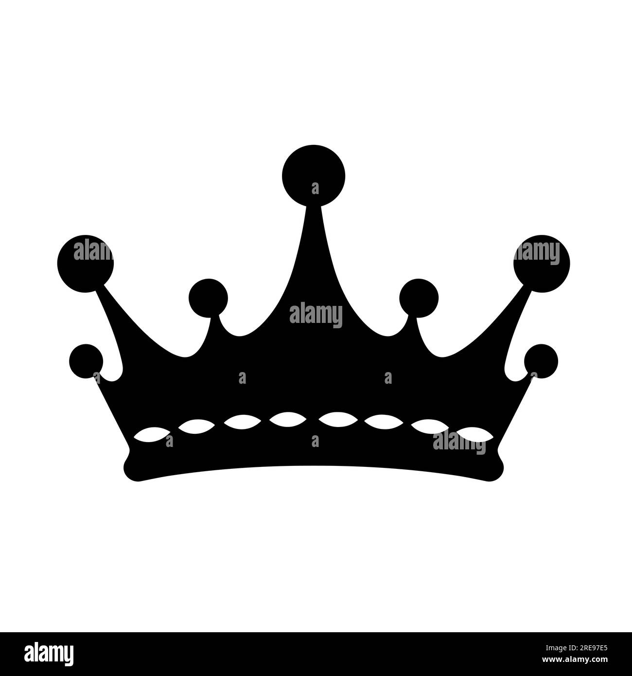 Crown Icon in trendy flat style isolated on grey background. Crown ...