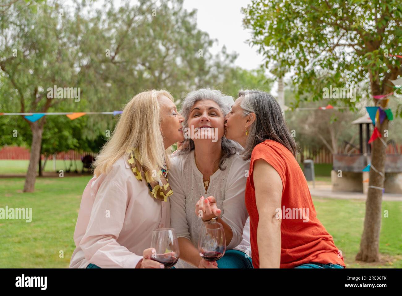 Kiss on cheeks hi-res stock photography and images - Alamy