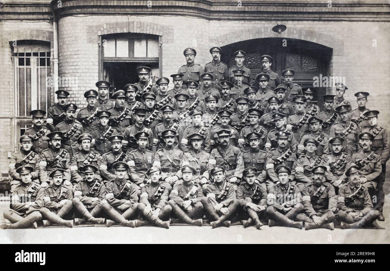 A group of British army signallers, mostly from the Royal Engineers but ...
