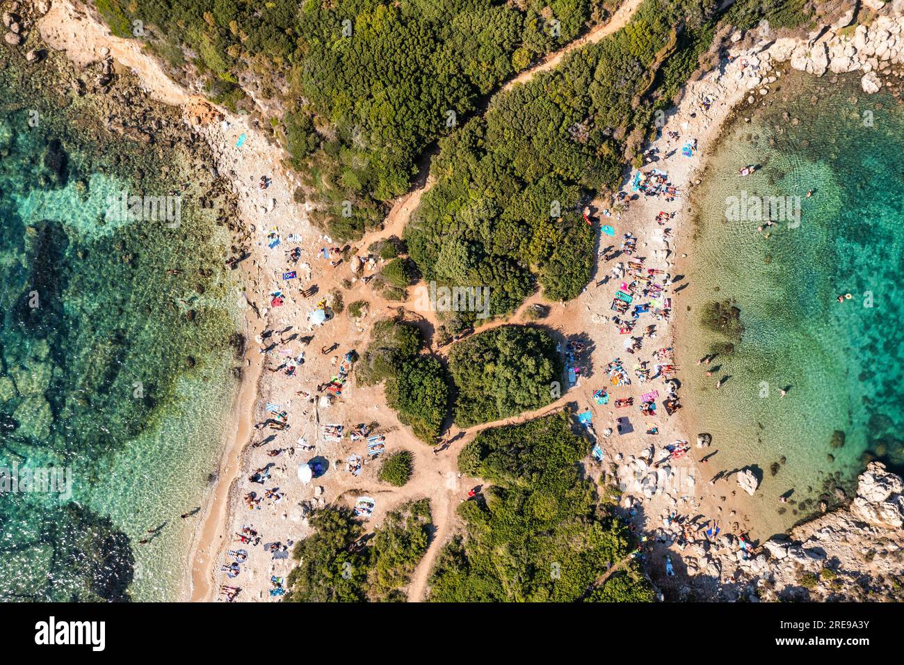 Porto Timoni is an amazing beautiful double beach in Corfu, Greece ...