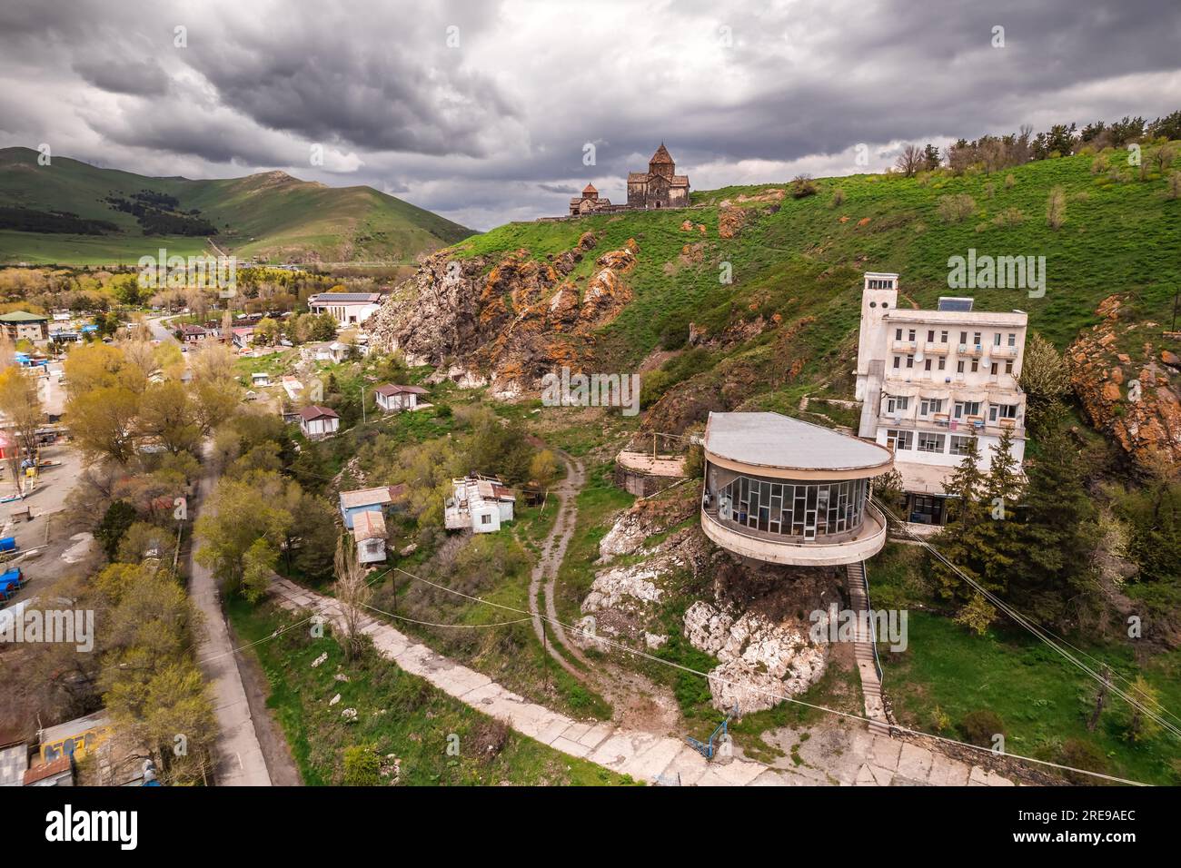 Aerial view of the Armenia landmarks Stock Photo - Alamy