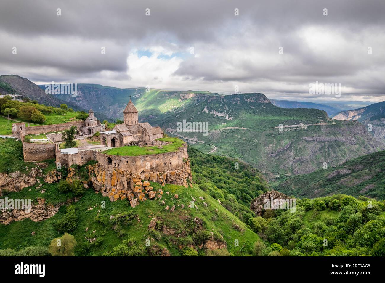 Aerial view of the Armenia landmarks Stock Photo - Alamy