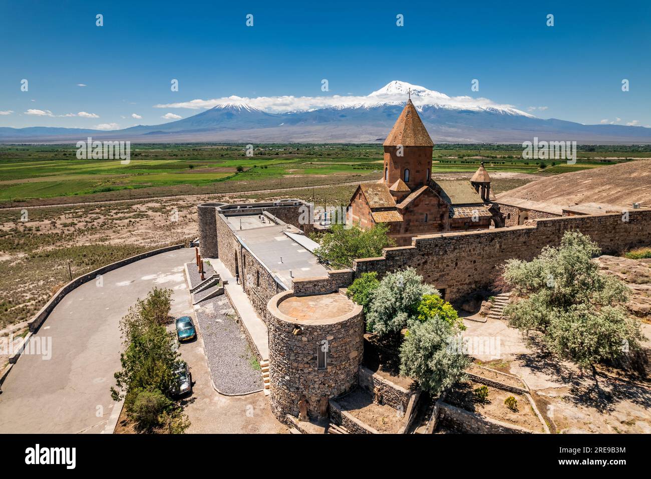 Aerial view of the Armenia landmarks Stock Photo - Alamy
