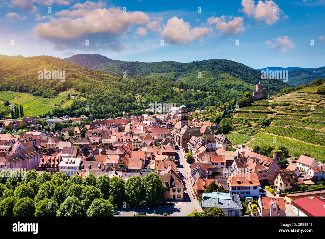 Kaysersberg in Alsace, one of the most beautiful villages of France ...