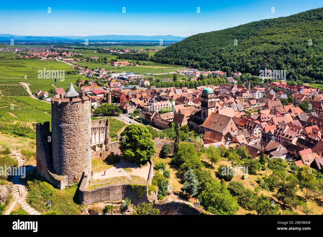 Kaysersberg in Alsace, one of the most beautiful villages of France ...