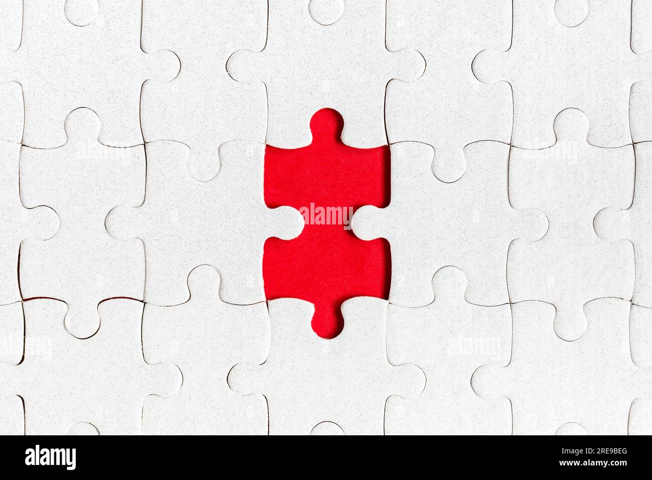 Jigsaw puzzle with missing piece. Missing puzzle pieces. Concept image ...
