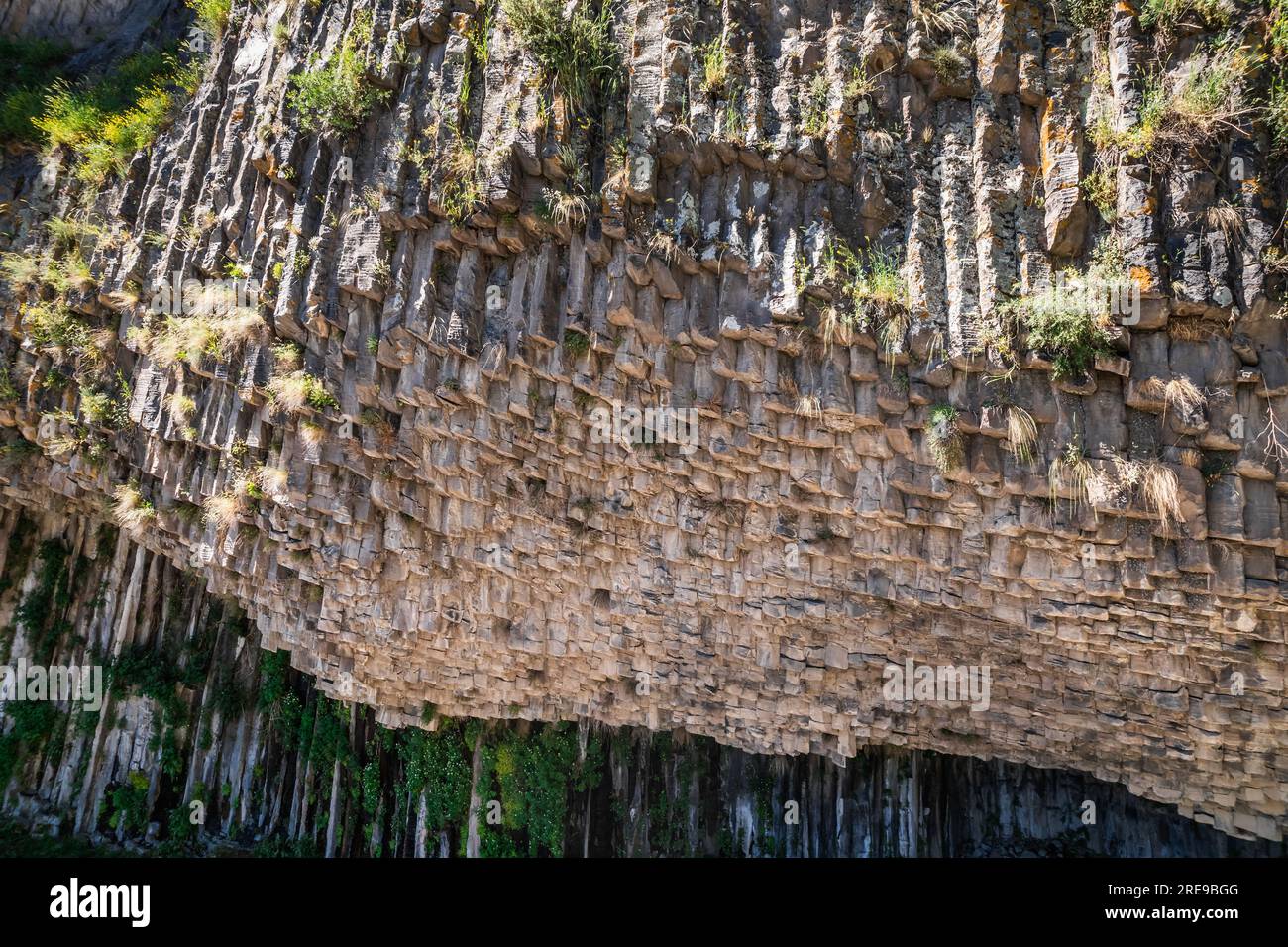 Basalt columns in Garni Gorge, know as Symphony of Stones in Armenia ...