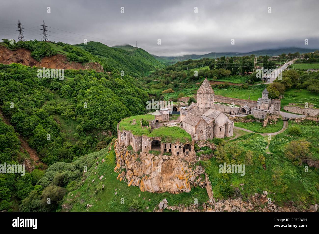 Aerial view of the Armenia landmarks Stock Photo - Alamy
