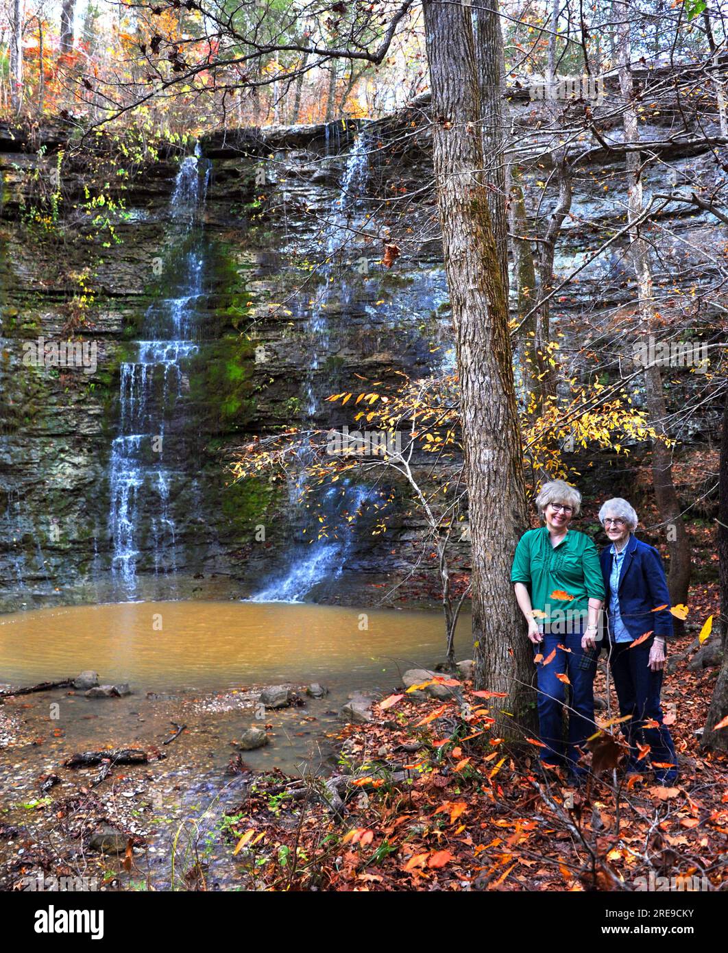 Mother and daughter hike to Twin Falls also known as Triple Falls in ...