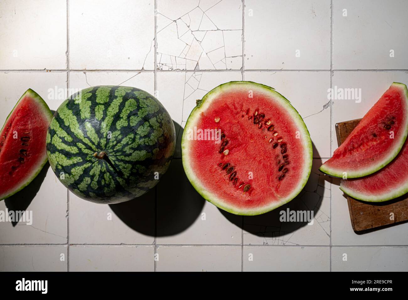 Fresh organic watermelon Stock Photo - Alamy