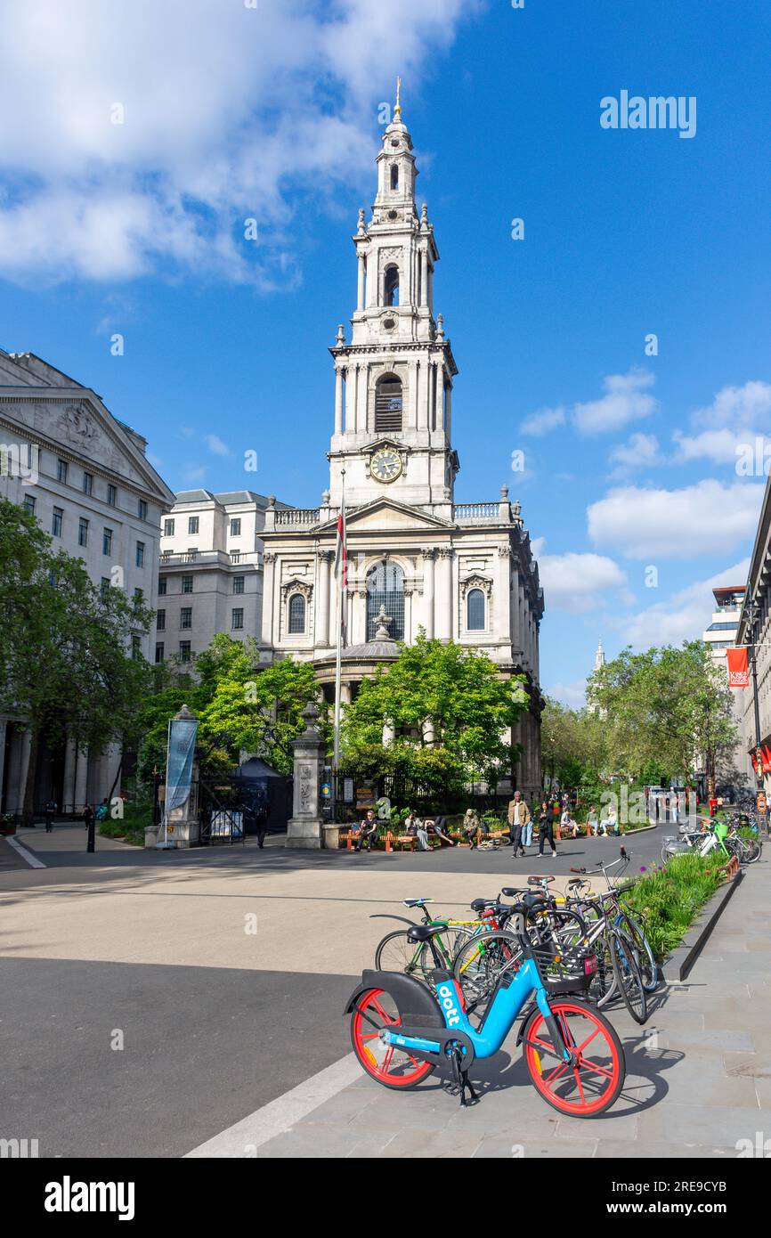 St Mary Le Strand Church from The Strand, City of Westminster, Greater ...